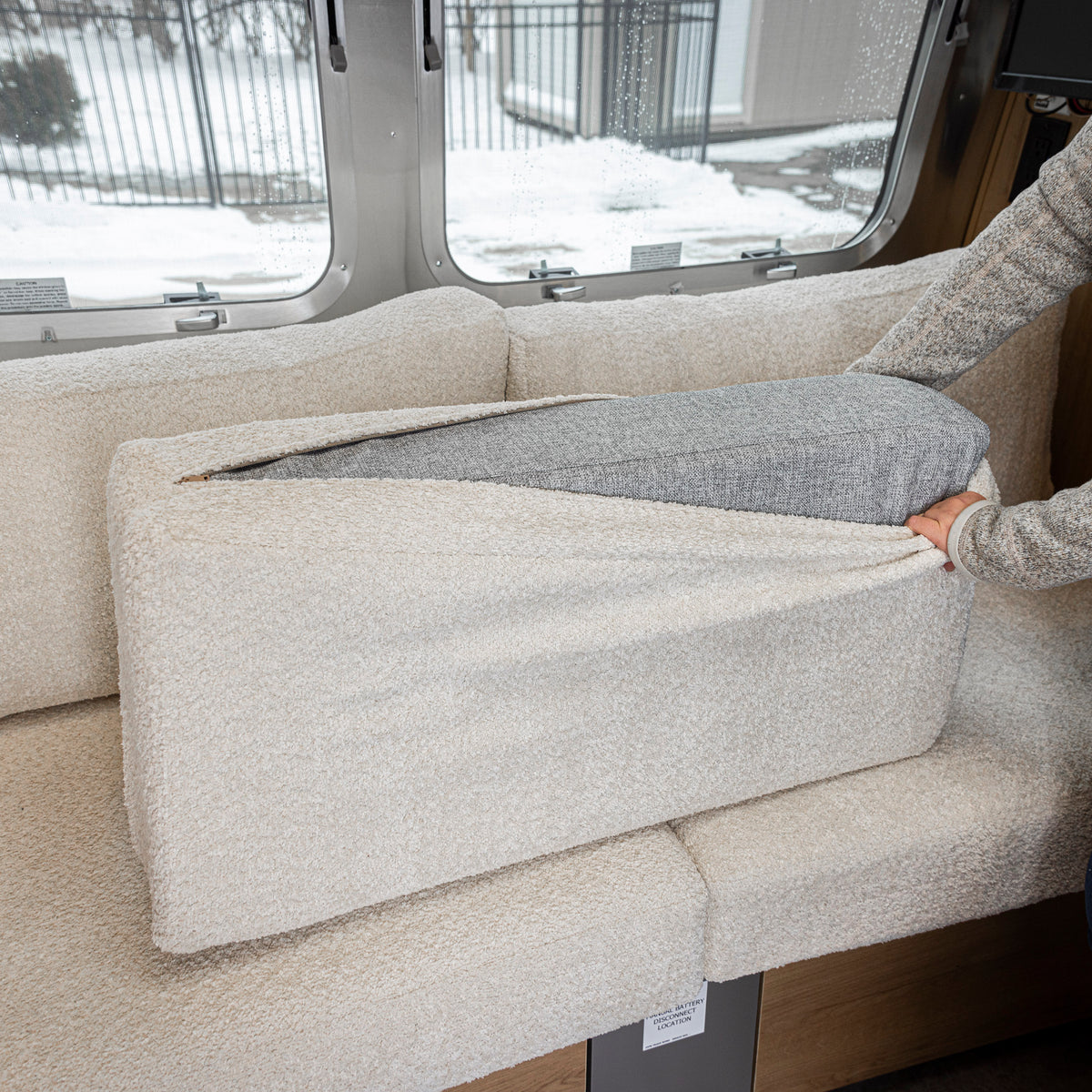 Airstream Custom Replacement Cushion Covers for 16' and 19' Caravel Tr ...