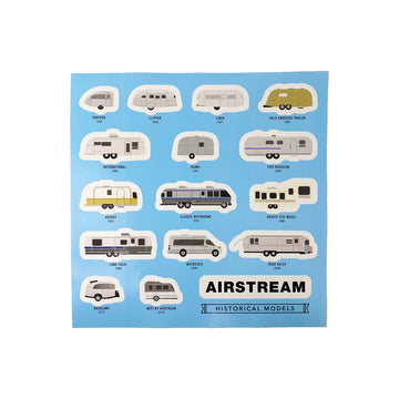 History of Airstream Sticker Sheet – Airstream Supply Company