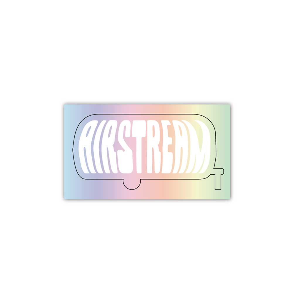 Airstream Retro Logo Holographic Trailer Sticker – Airstream Supply Company