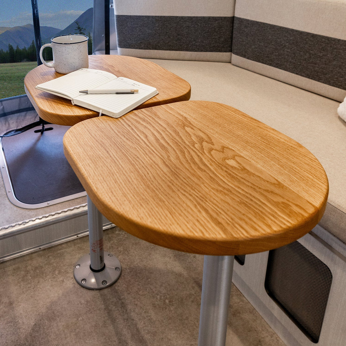 Airstream Wood Rear Dinette Table Upgrade for Basecamp Travel Trailers ...
